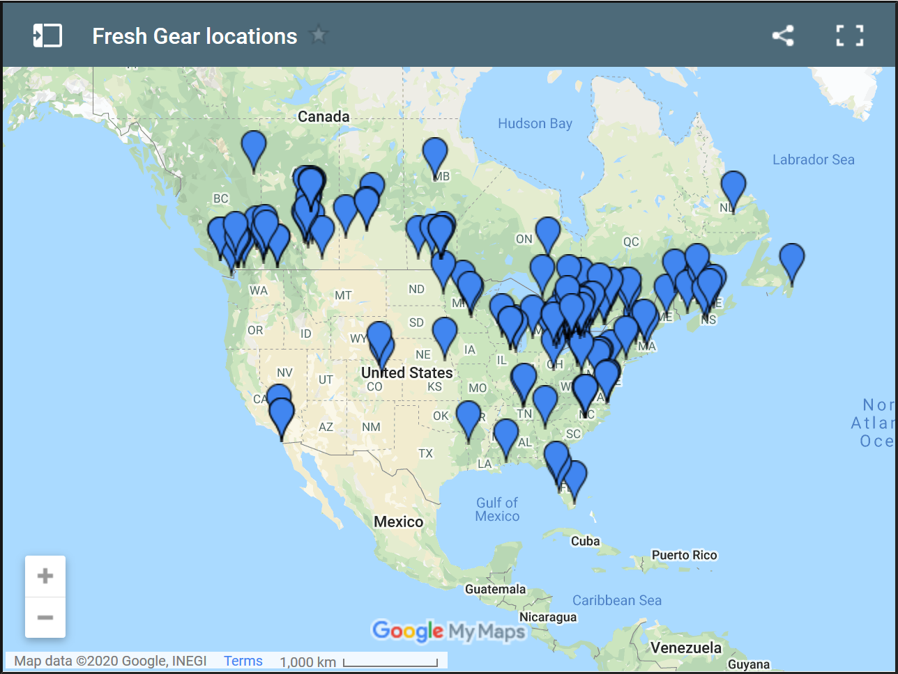 Find a Fresh Gear Sanitizing Service Location Near You